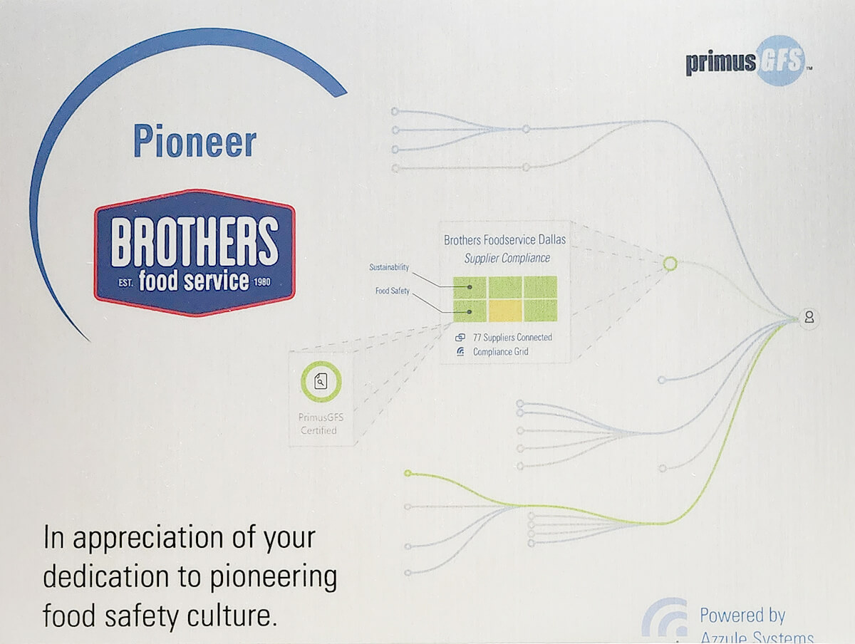 Brothers Food Service: Technology & Innovation • PrimusGFS